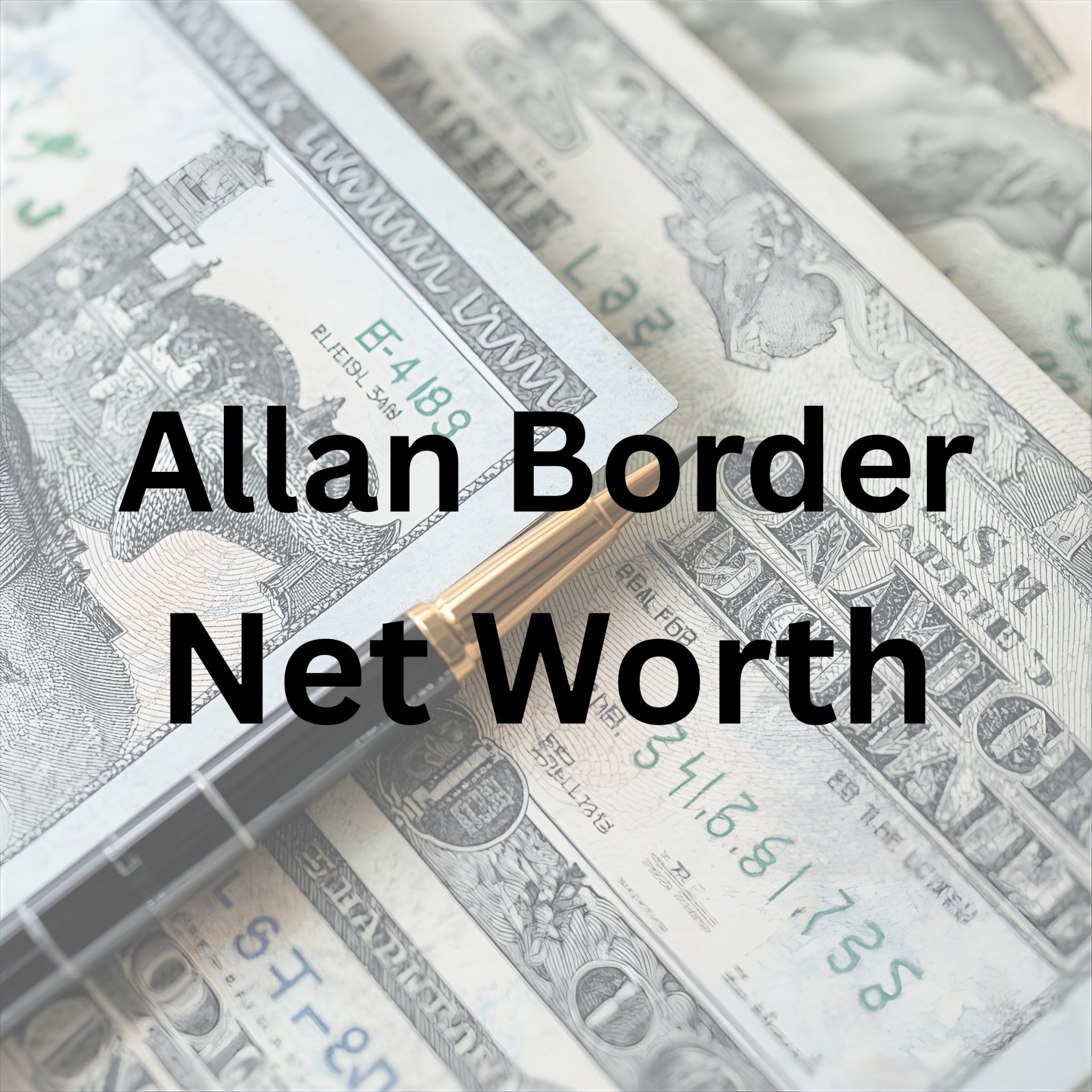 Allan Border net worth and record-setting cricket career - Nairobi News